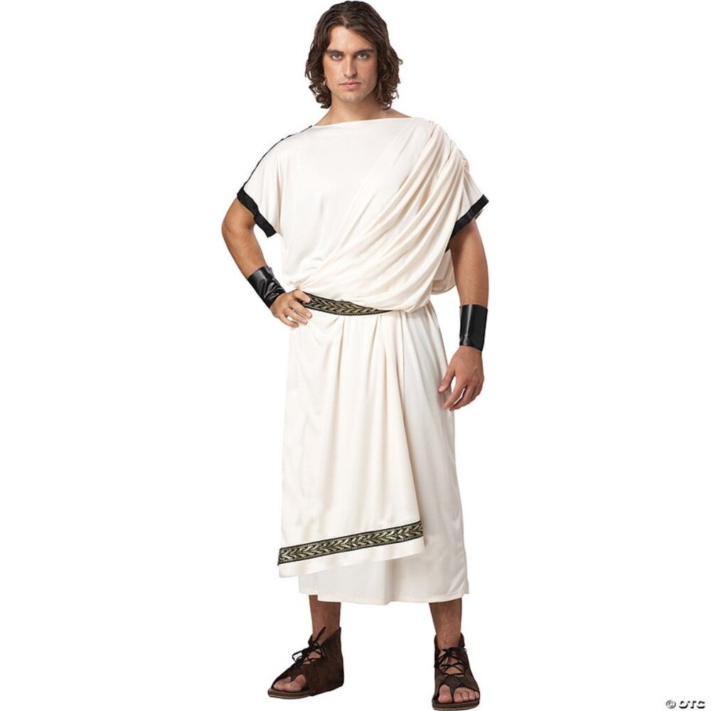 Men's Greek God Zeus Halloween Cosplay Costume. One S… - Gem